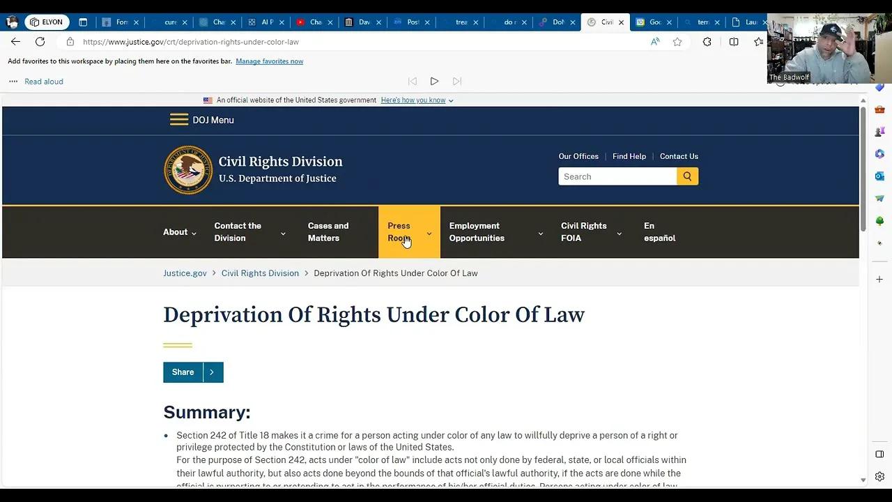 1983 Deprivation of Rights Under Color of Law 242