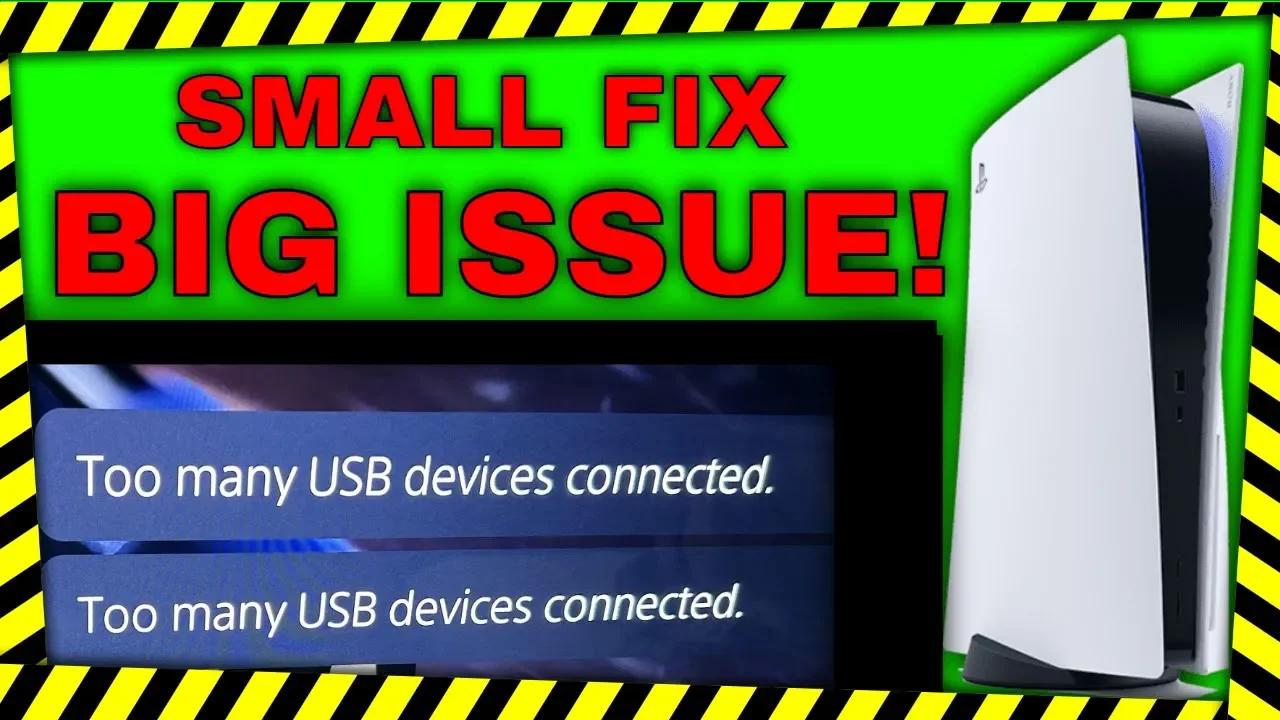 PlayStation 5 How To Fix Too Many USB Devices Connected