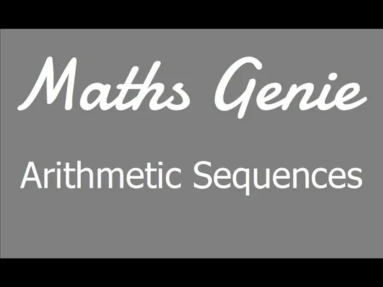 Igcse Arithmetic Sequences