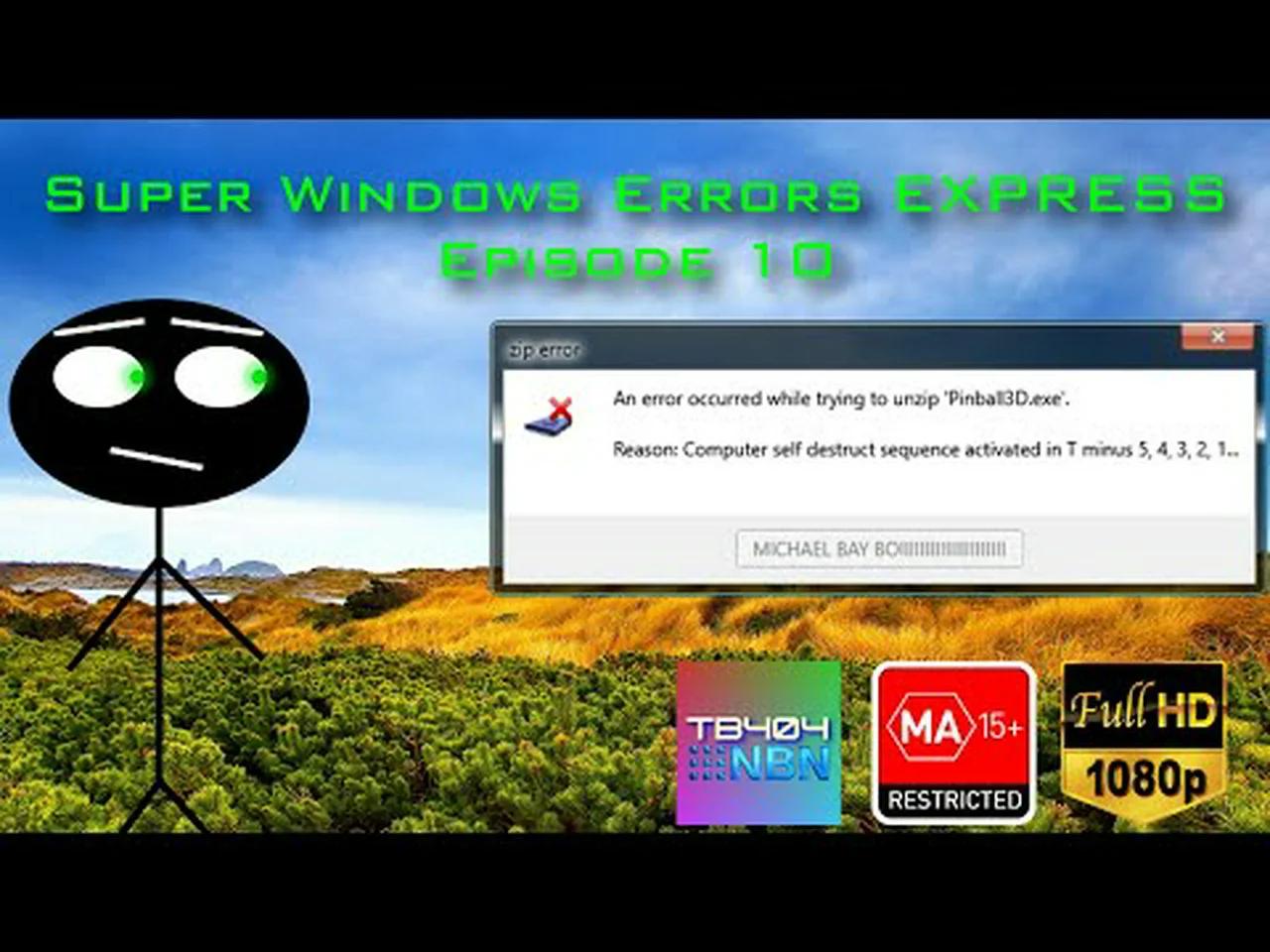 10 EPISODE ACHIVED || Super Windows Errors EXPRESS Episode 10