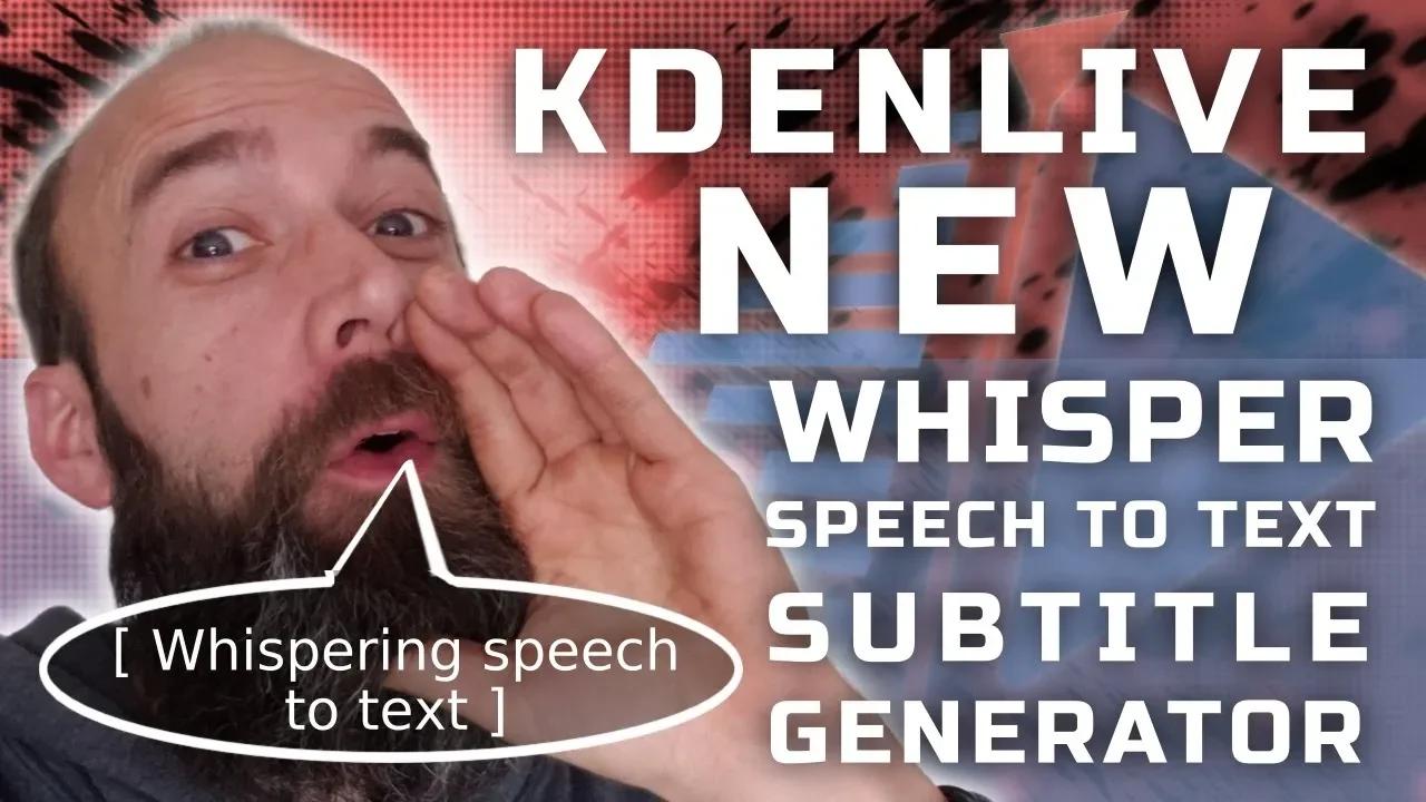 Speech to Text in Kdenlive - How to Configure Whisper for Subtitles in ...