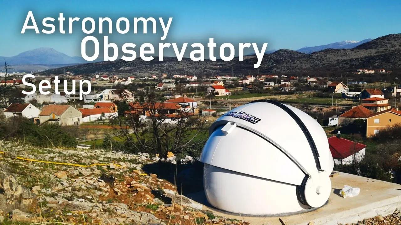 Astronomy Observatory Setup | Astro Haven Clamshell Dome