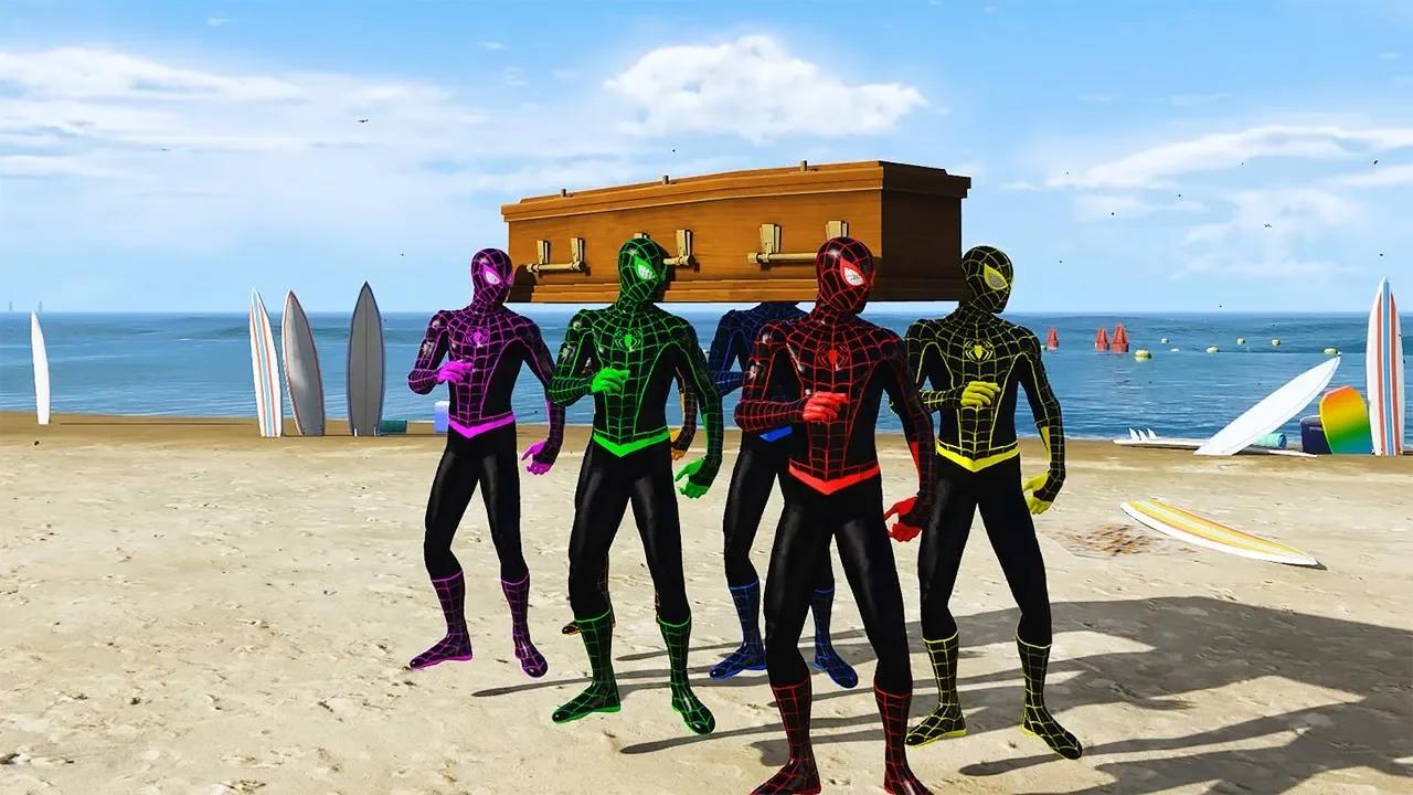 GTA 5 COFFIN DANCE COMPILATION! SUPERHEROES FUNNY FAILS Ep.49