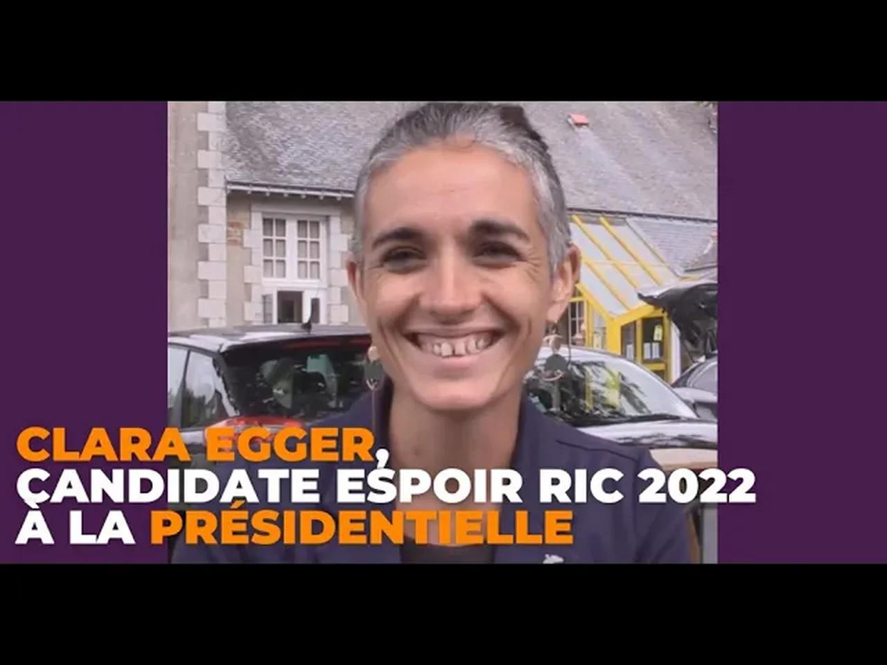 Clara Egger, candidate Espoir RIC 2022 à la présidentielle