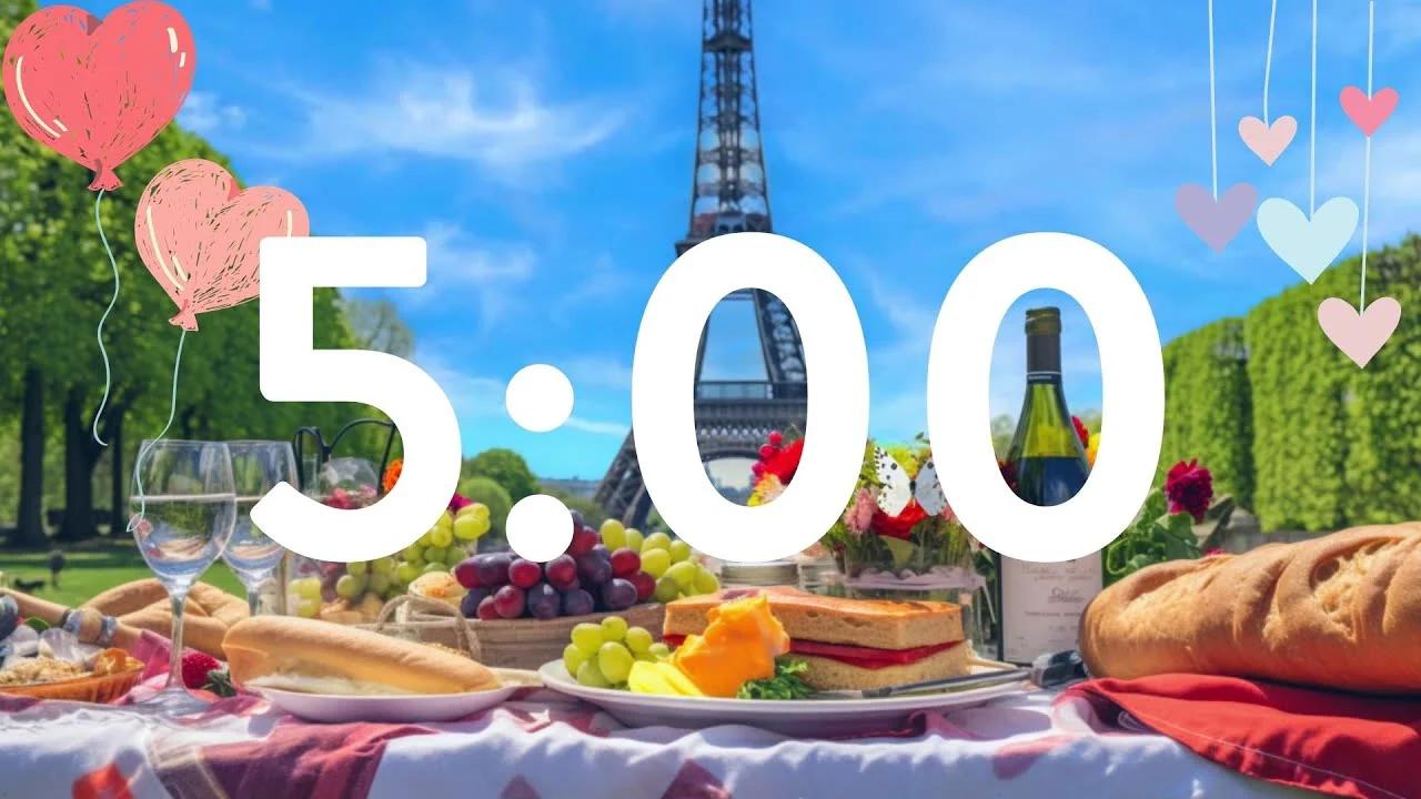 5 MINUTE TIMER - 5 MIN COUNTDOWN WITH CLASSICAL MUSIC - Valentines Day ...