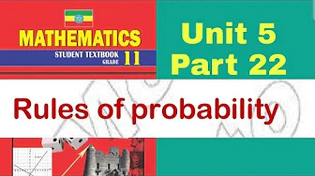 Ethiopian Grade 11 Maths Unit_5 p_22 Rules of probability Addition ...