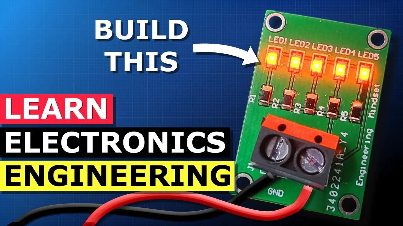 Design and Build a PCB - SMD LED Learn electronics engineering