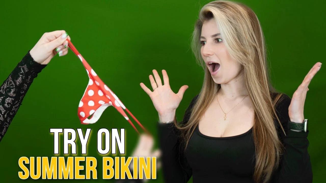 Trying on New Bikini for a Special Occasion