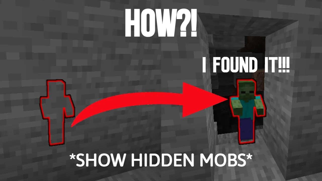 How to DETECT Hidden Mobs and Players in Minecraft (NO HITBOX NEEDED)