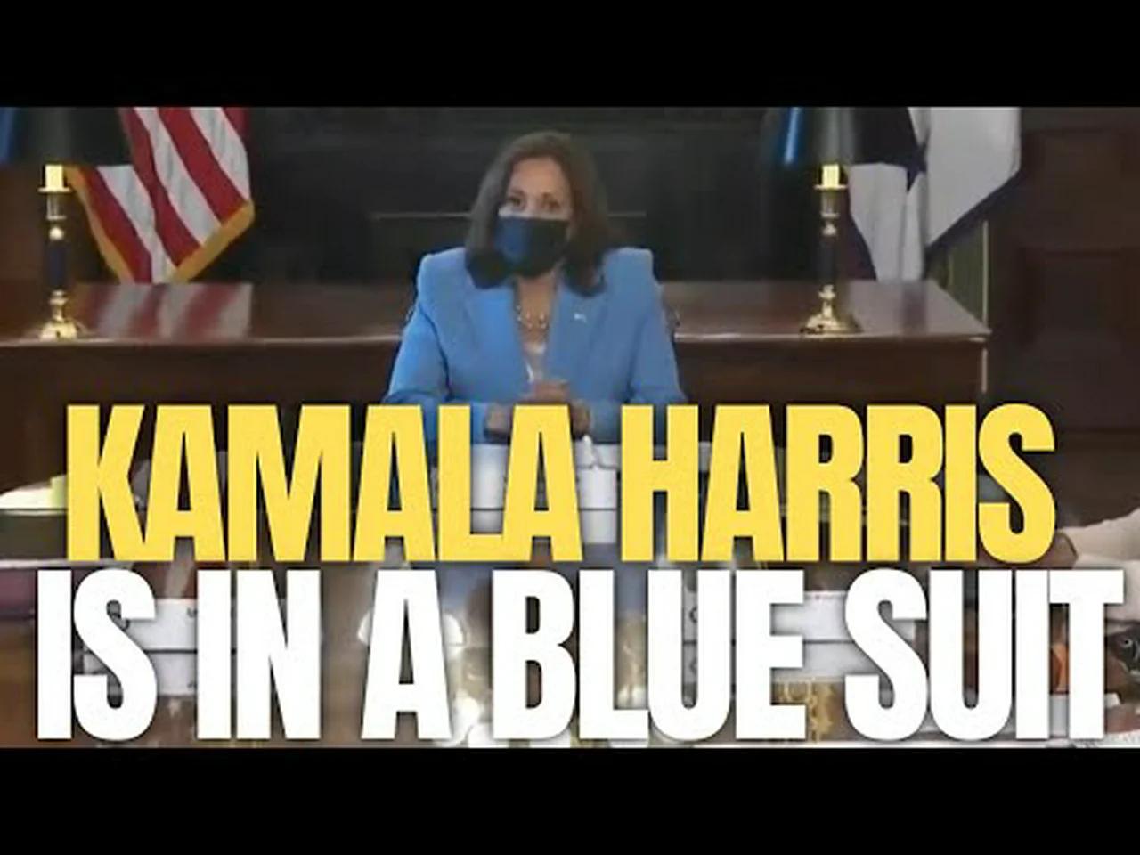 Kamala Harris Introduces Herself As "The Woman In A Blue Suit" In Roe V ...