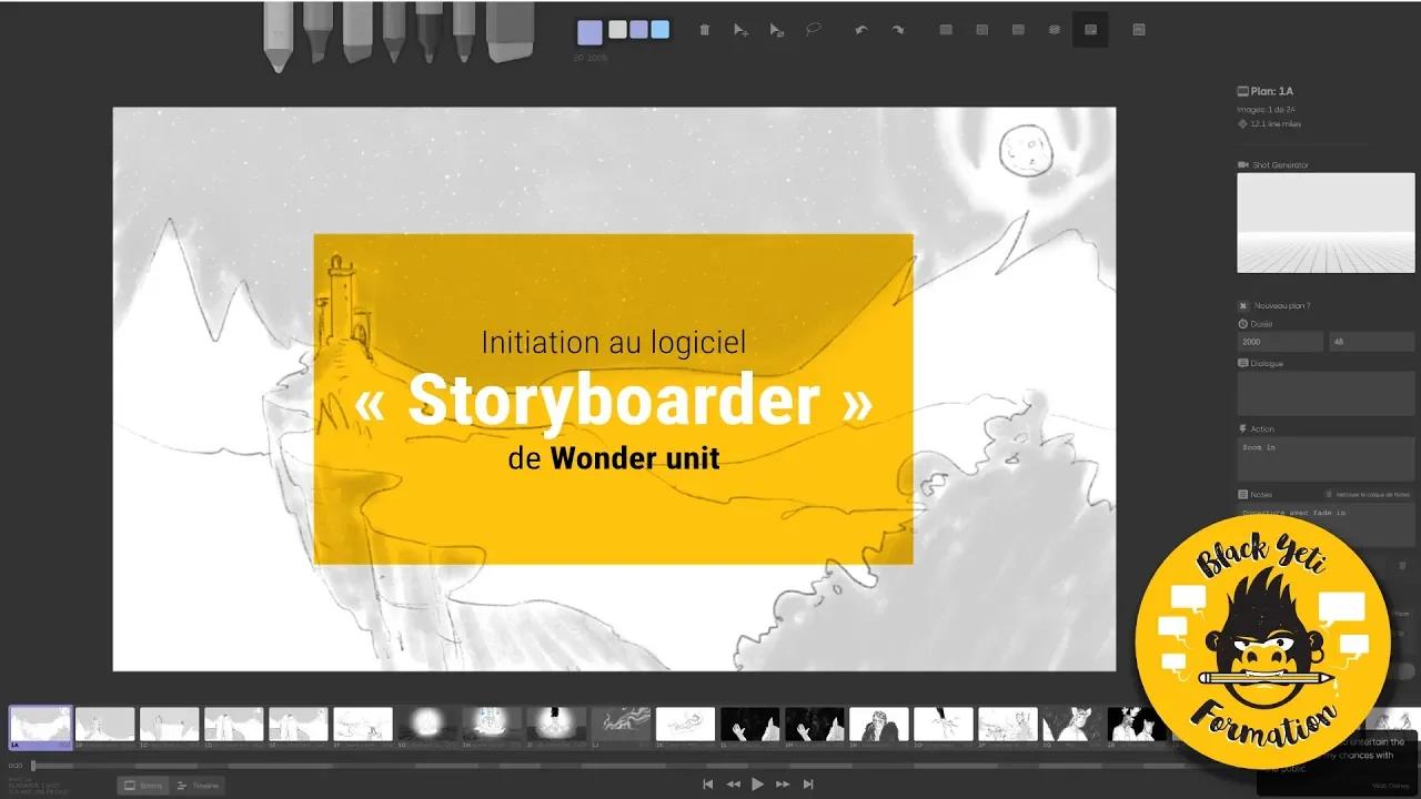 Initiation au logiciel Storyboarder de Wonder Unit