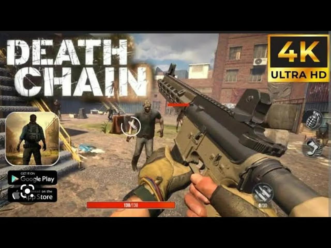 Death chain zombie FPS Gameplay Walkthrough part 1 Android - IOS