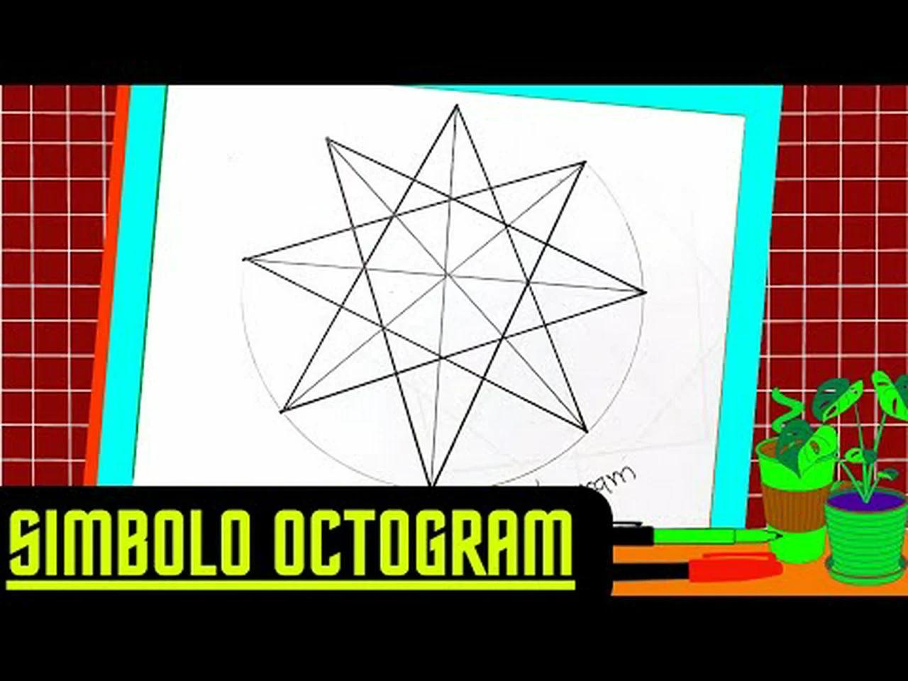 Cómo Dibujar Símbolo Octogram Paso a Paso Geometría Sagrada