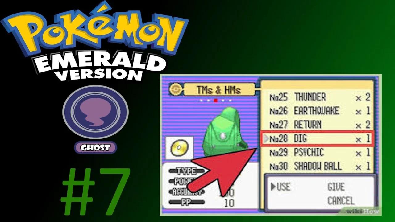 pokemon emerald detonado ep 7 meteor falls, tms dig e roar move tutor e ...