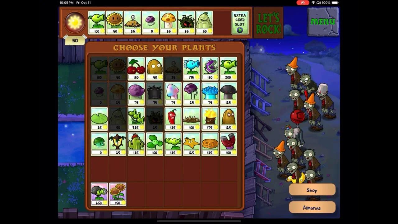 Plants vs Zombies Fog Level 9