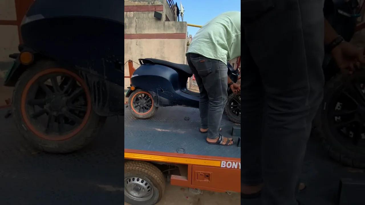 Shocking Ola Electric Incident: The Terrifying Moment Rear Wheel Locks!