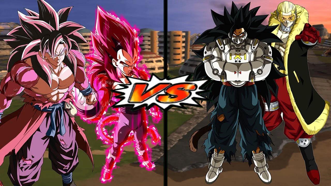 DBZ BT3: Goku SSJ4 Limit Breaker & Vegeta SSJ4 Limit Breaker VS Cumber ...