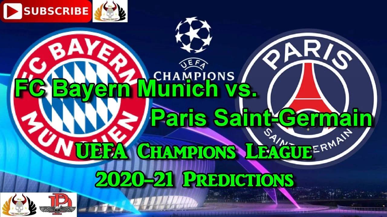 FC Bayern Munich vs. Paris Saint-Germain 2020-21 UEFA Champions Quarter ...