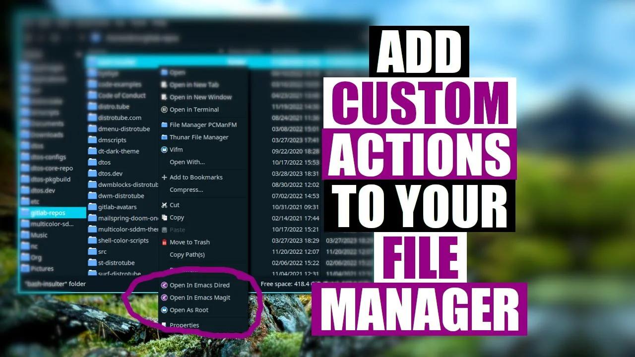Adding Custom Actions To Your File Manager 