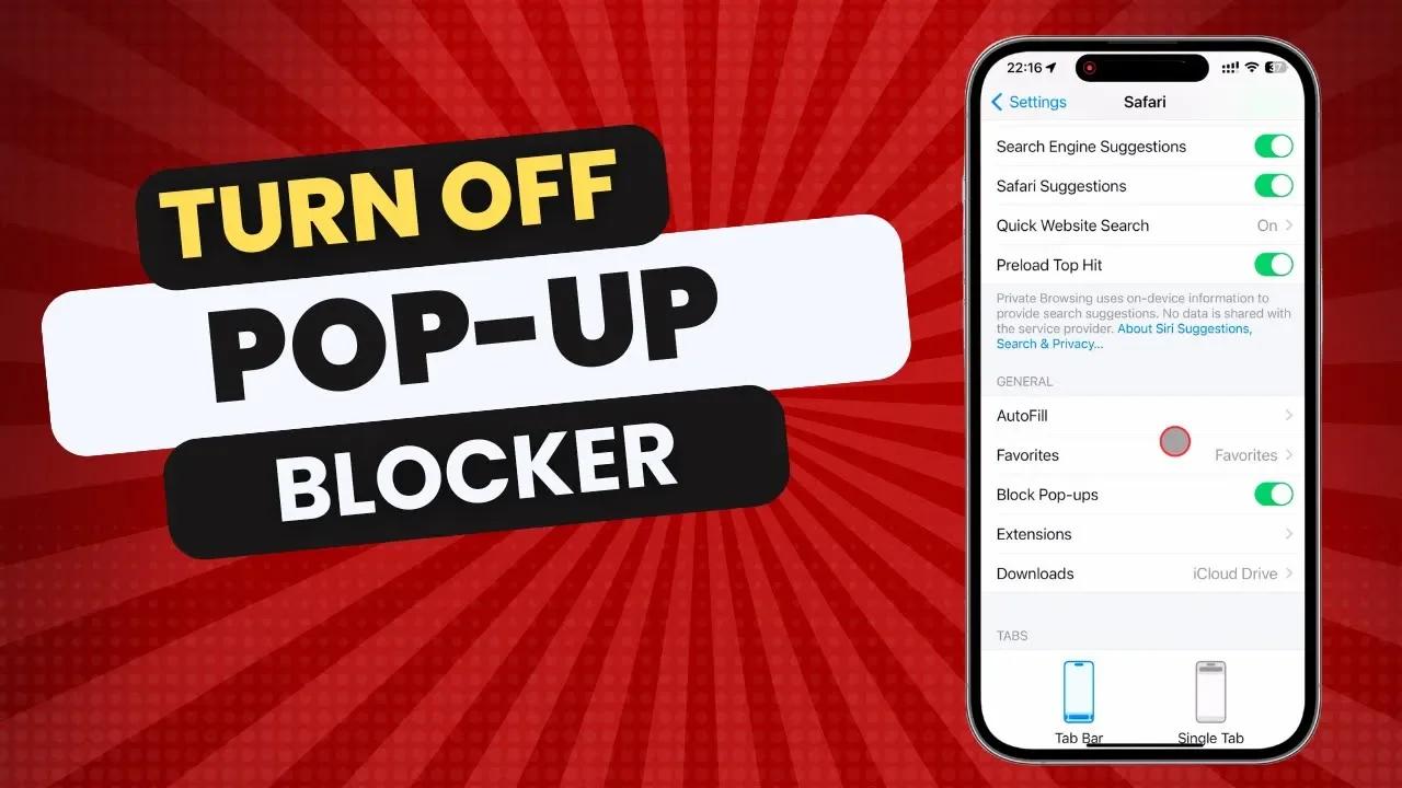 How To Turn Off Pop-Up Blocker on iPhone