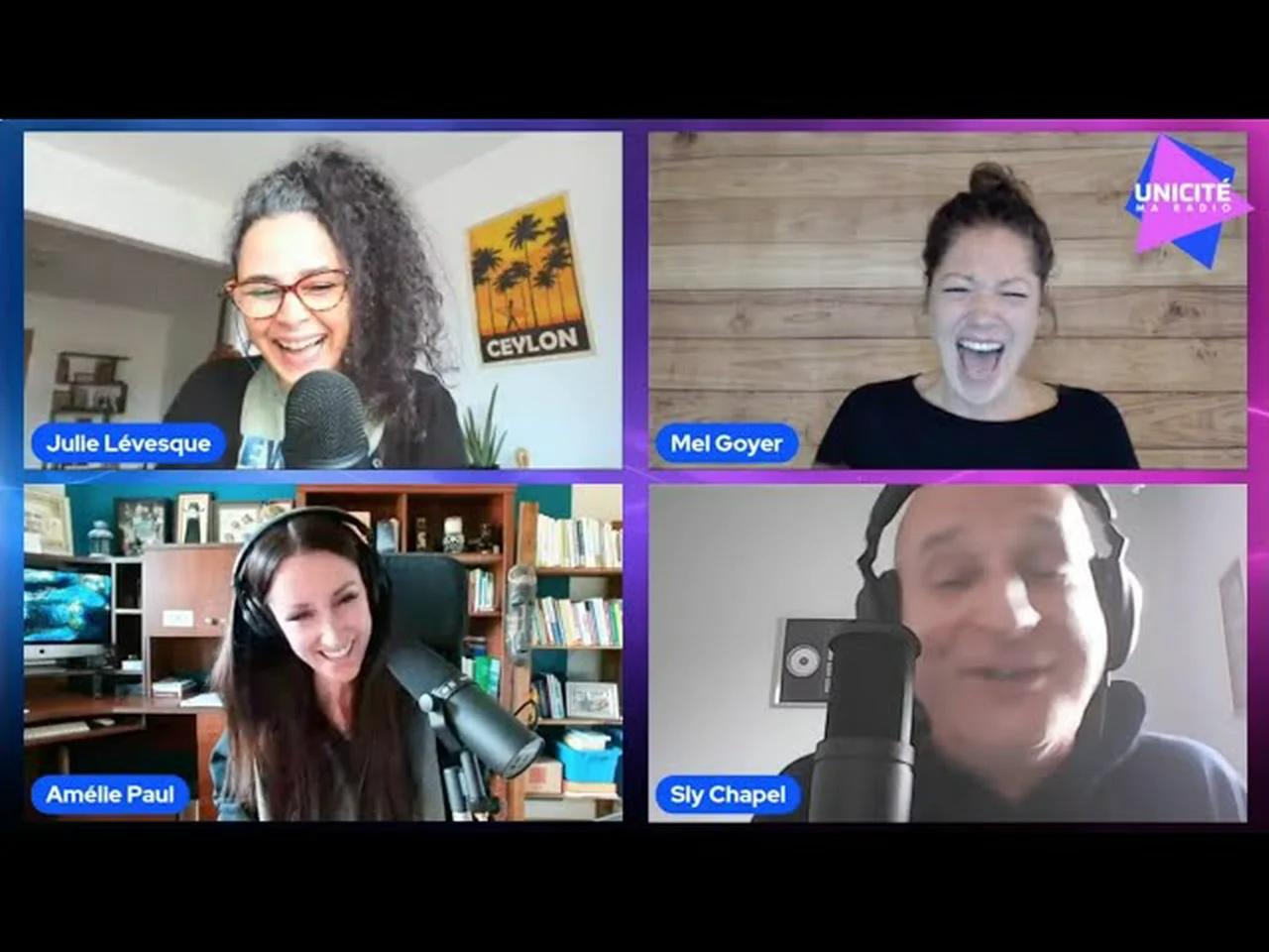 Entrevue avec Mel Goyer & Julie Lévesque à "Du coq à l'âme" à Radio Unicité