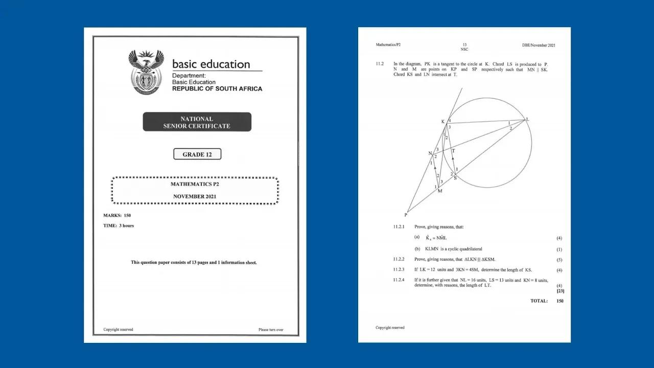 Euclidean Geometry Grade 12 Mathematics November 2021 Question 11 Past ...