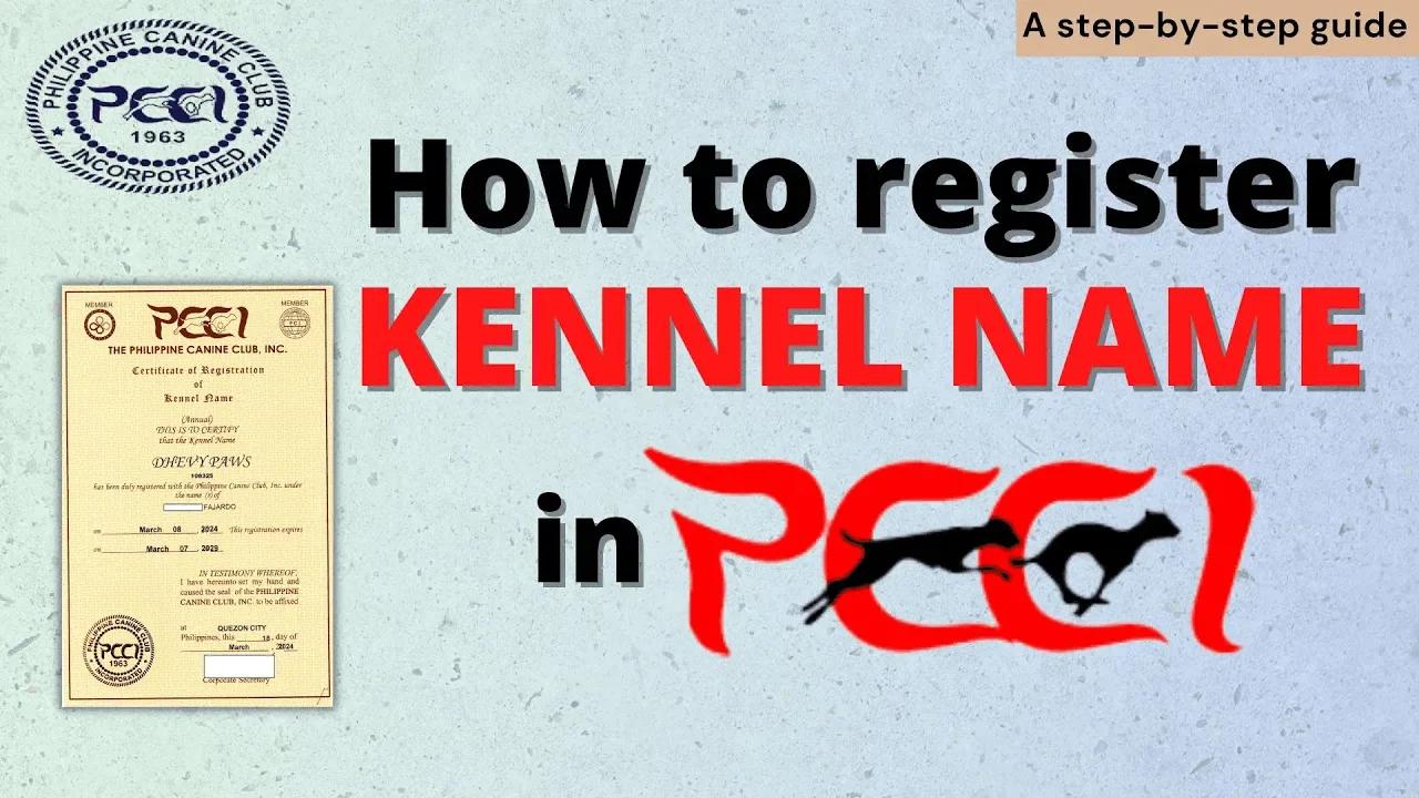 How to register Kennel Name in PCCI | Federation Cynologique ...