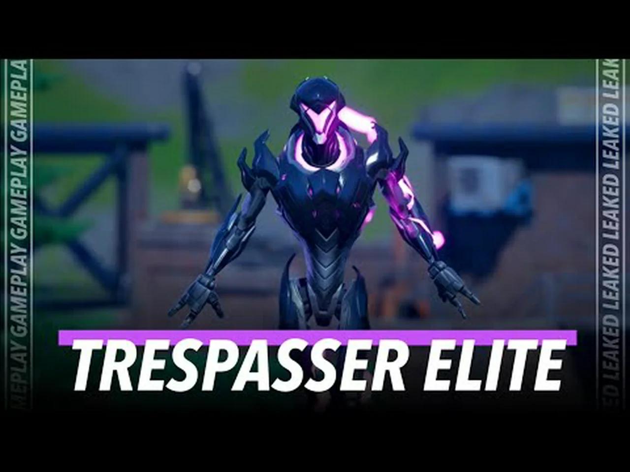 LEAKED “TRESPASSER ELITE” SKIN GAMEPLAY!!! - Fortnite Battle Royale