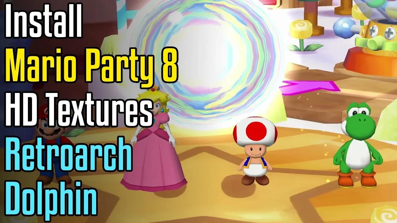 How to Install Mario Party 5 HD Textures in RetroArch Dolphin