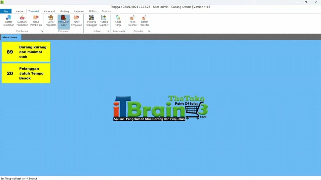 Tutorial Menggunakan Aplikasi Kasir Toko ITB POS #3 | TRANSAKSI