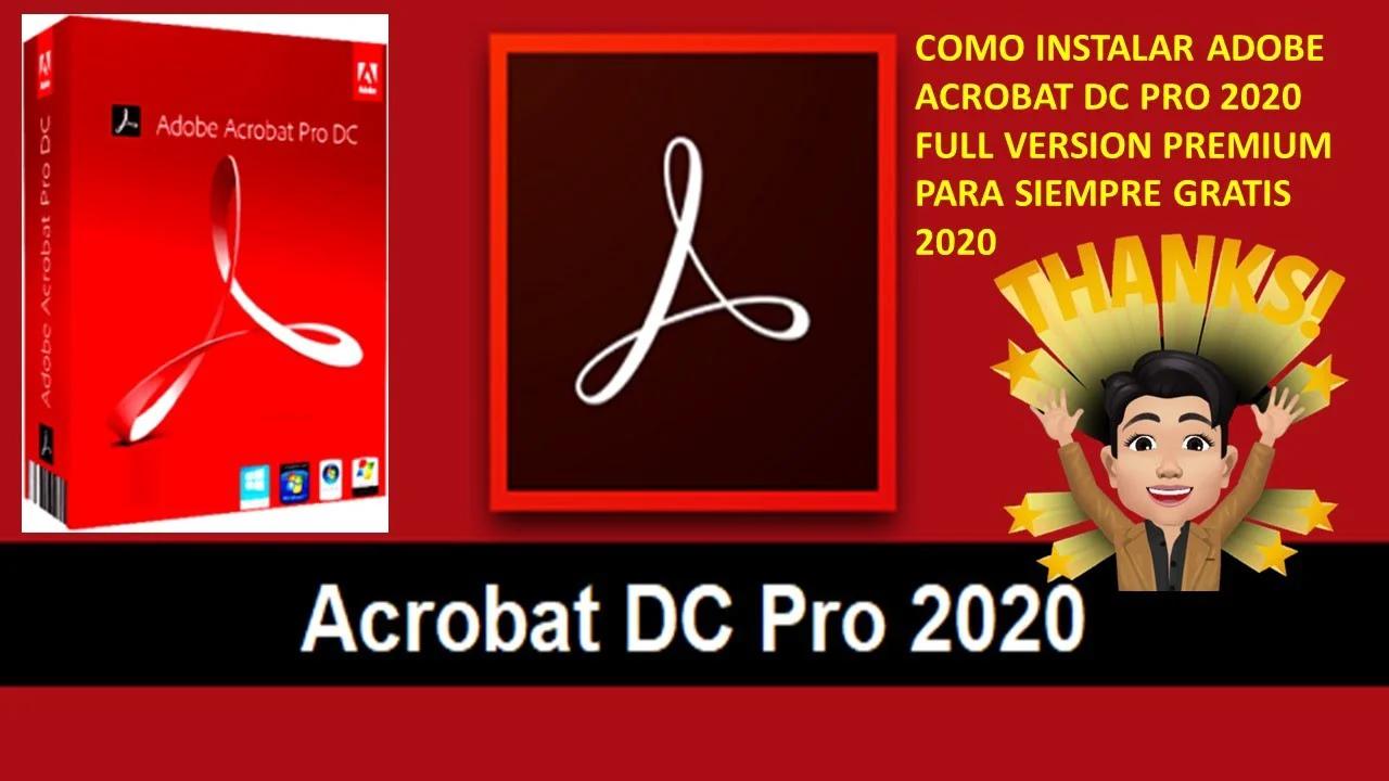 Descarga e Instalar Adobe Acrobat DC Pro Ultima 2020 full visualizar ...