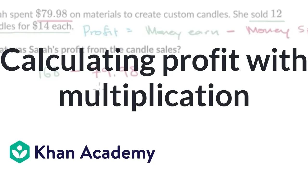 Calculating profit with multiplication