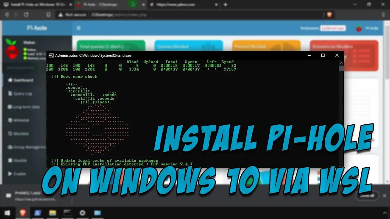 Install Pi-Hole on Windows 10 Via WSL