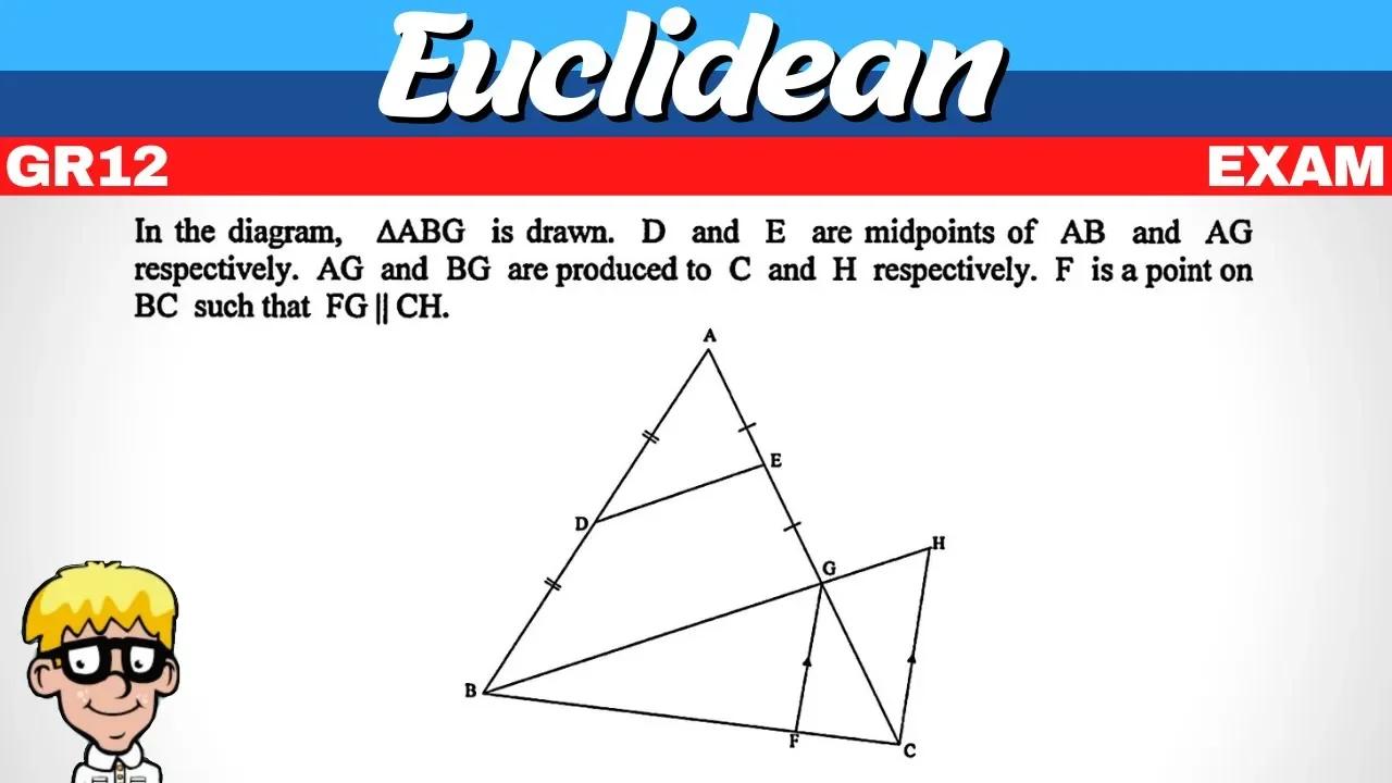 Proportionality Theorem Grade 12 Exam Questions