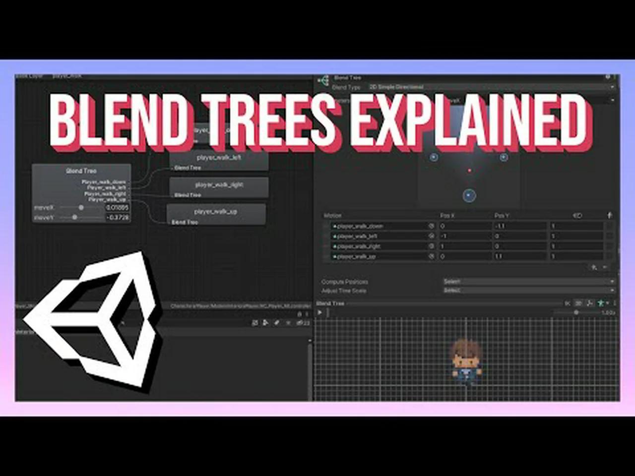 How to Setup Blend Trees for Easy 4 Directional Movement in Unity 2022