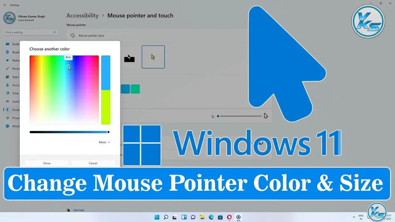 Windows 11: How To Change Mouse Pointer Color And Size