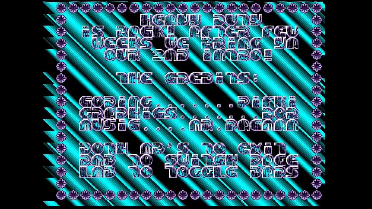 Commodore Amiga demo: Heavy Duty - Our 2nd Intro (1991)