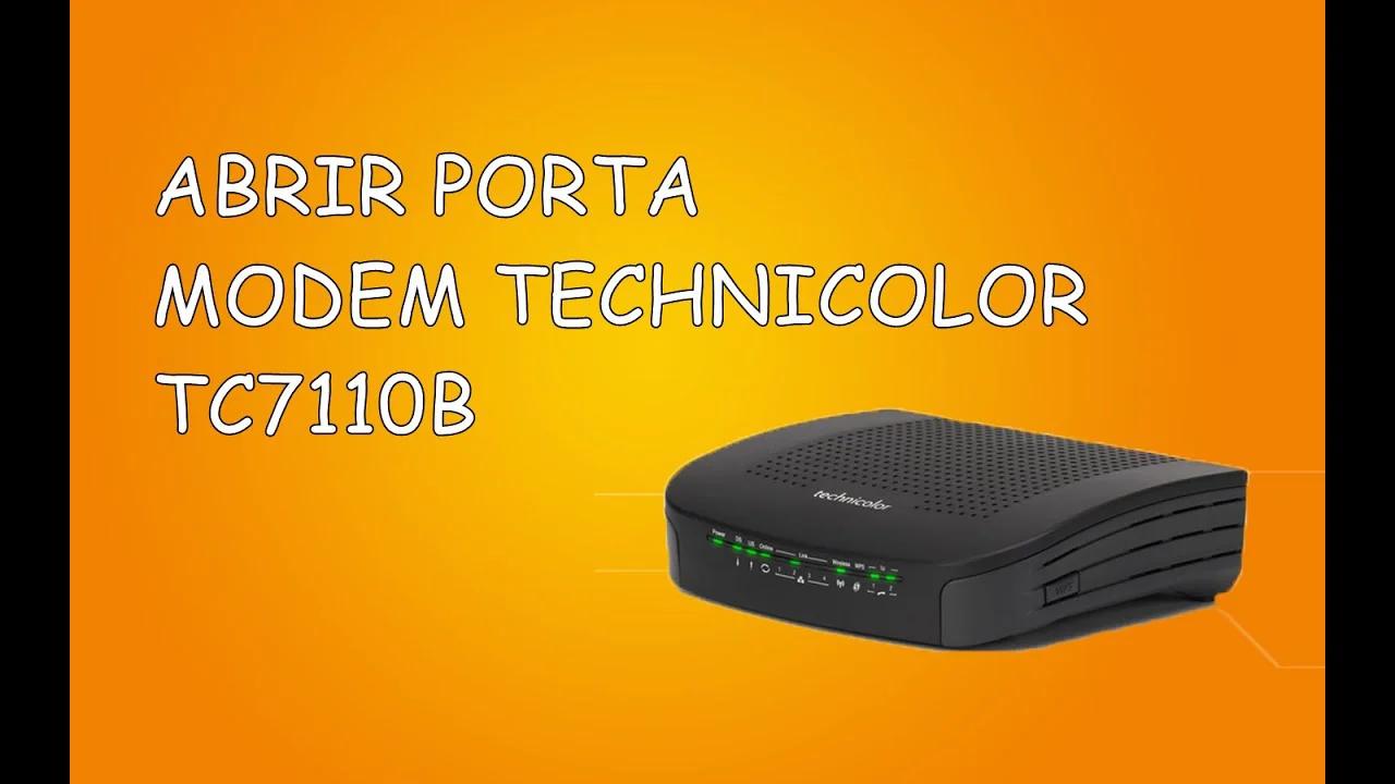 Como abrir porta modem Technicolor TC7110b [open ports]