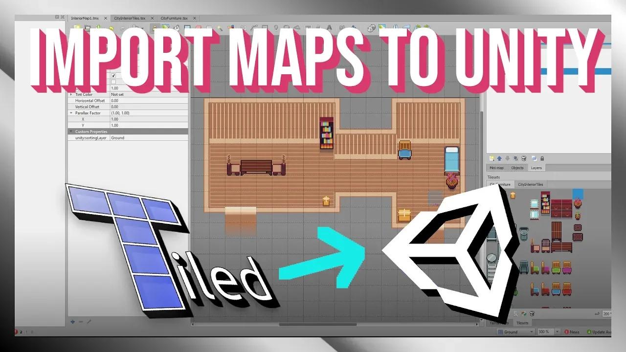 How To Import Tiled Maps Fast With Collisions And Sorting Supertiled2unity Tutorial