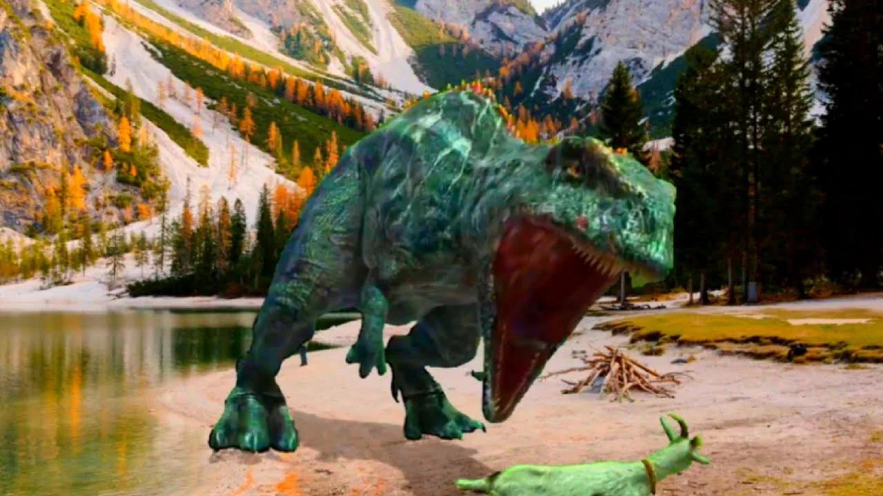 Dinosaurs attacks wild animals / Tyrannosaurus attack