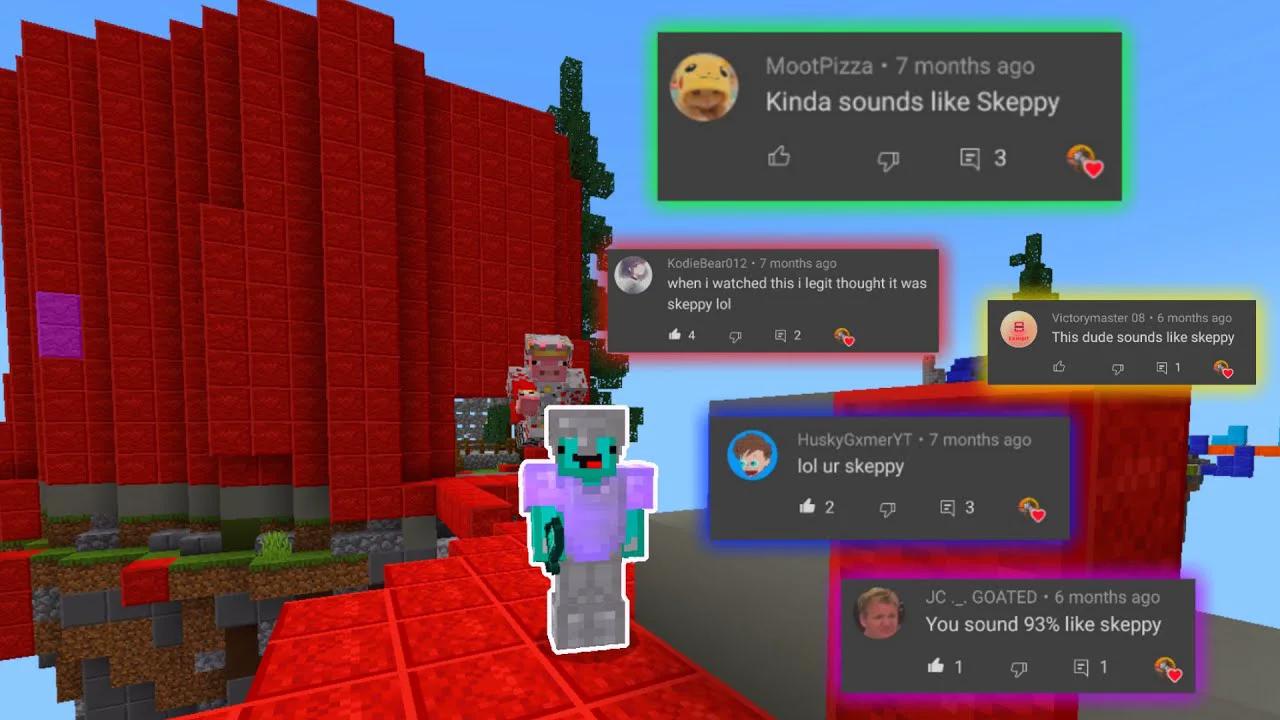 "Skeppy" Plays Minecraft Bedrock Treasure Wars (The Hive)