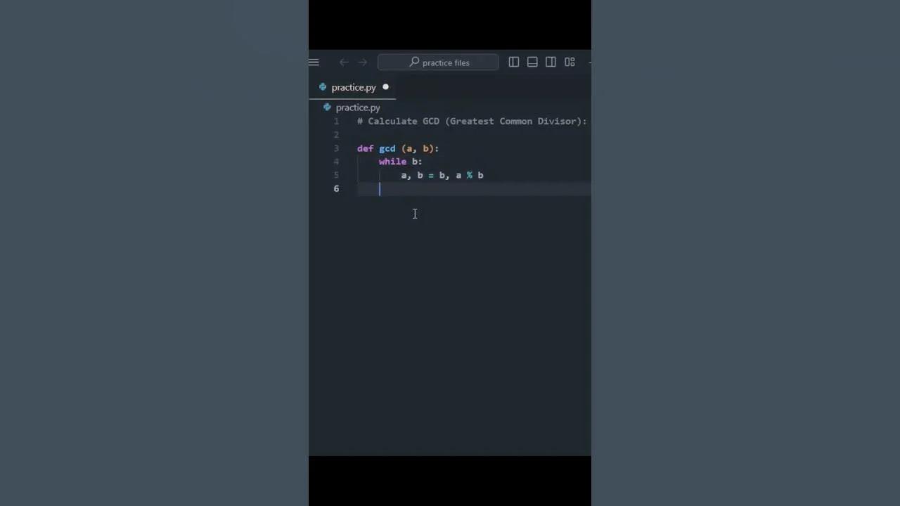 Calculate The Gcd Python Pythonprogrammingcodinglearnpython 4697