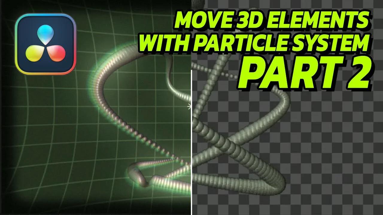 Applying shaders and lights Particles and 3D Objects in DaVinci Resolve Part 2