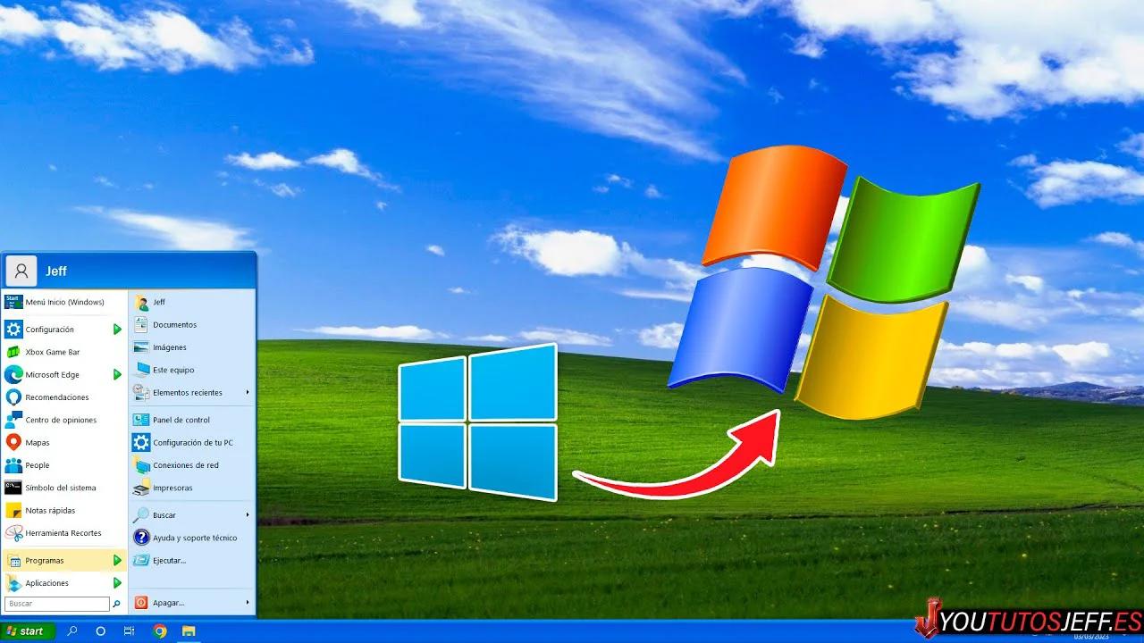 Transformar Windows 10 en Windows XP 🔵 Personalizar Windows 10