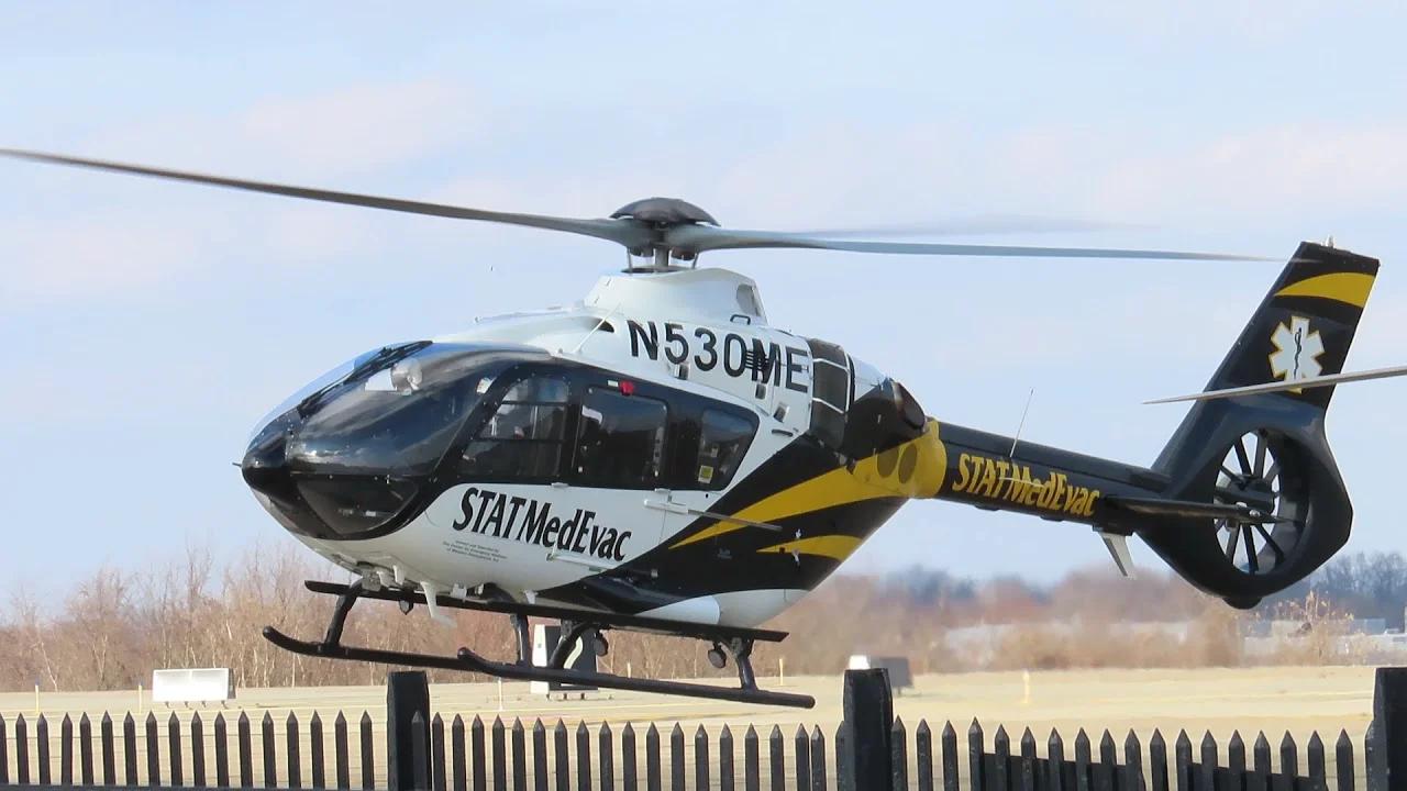 N537ME - STAT MedEvac 16 Taking Off/N530ME - STAT MedEvac 2 Landing