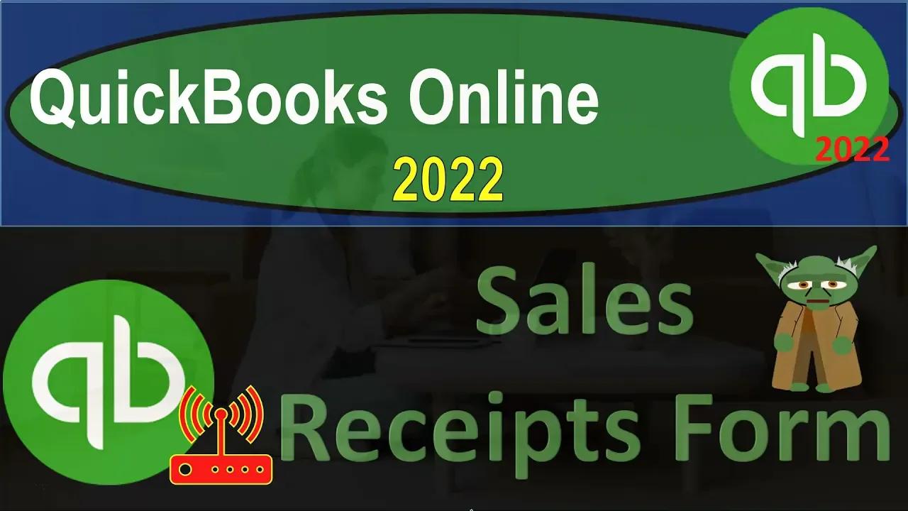 Sales Receipts Form 1400 QuickBooks Online 2022