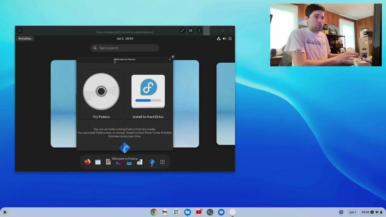 Virtual Machines on ChromeOS Flex with Gnome Boxes!
