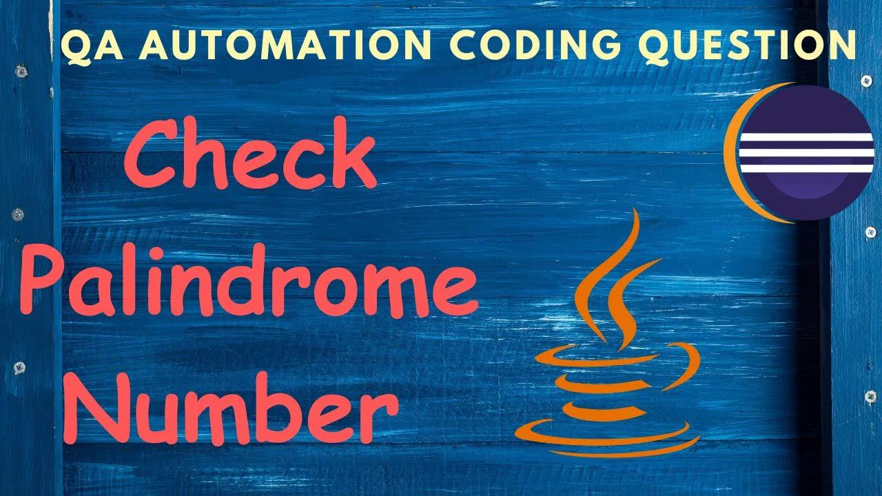 Check Palindrome Number | JAVA