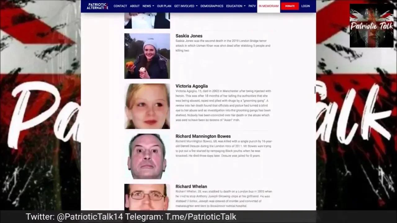 Jody Kay on British Murder Victims ft. Mark Collett, Patriotic Alternative