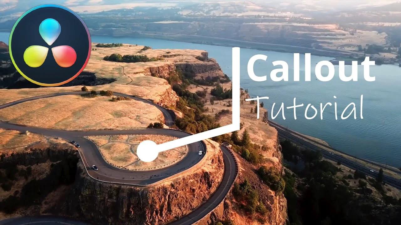 How To Make A Floating Callout Tracking Title Davinci Resolve 16 Tutorial